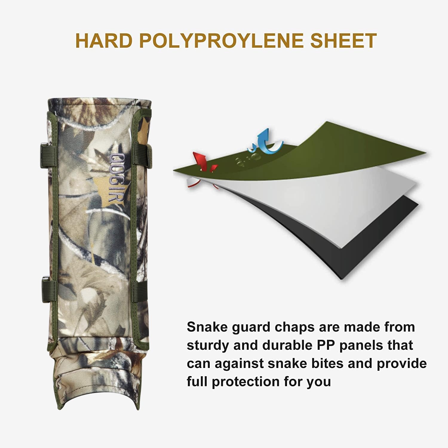 QOGIR Snake Gaiters for Hunting: Durable Snake Guards, Snake Gaiter ...