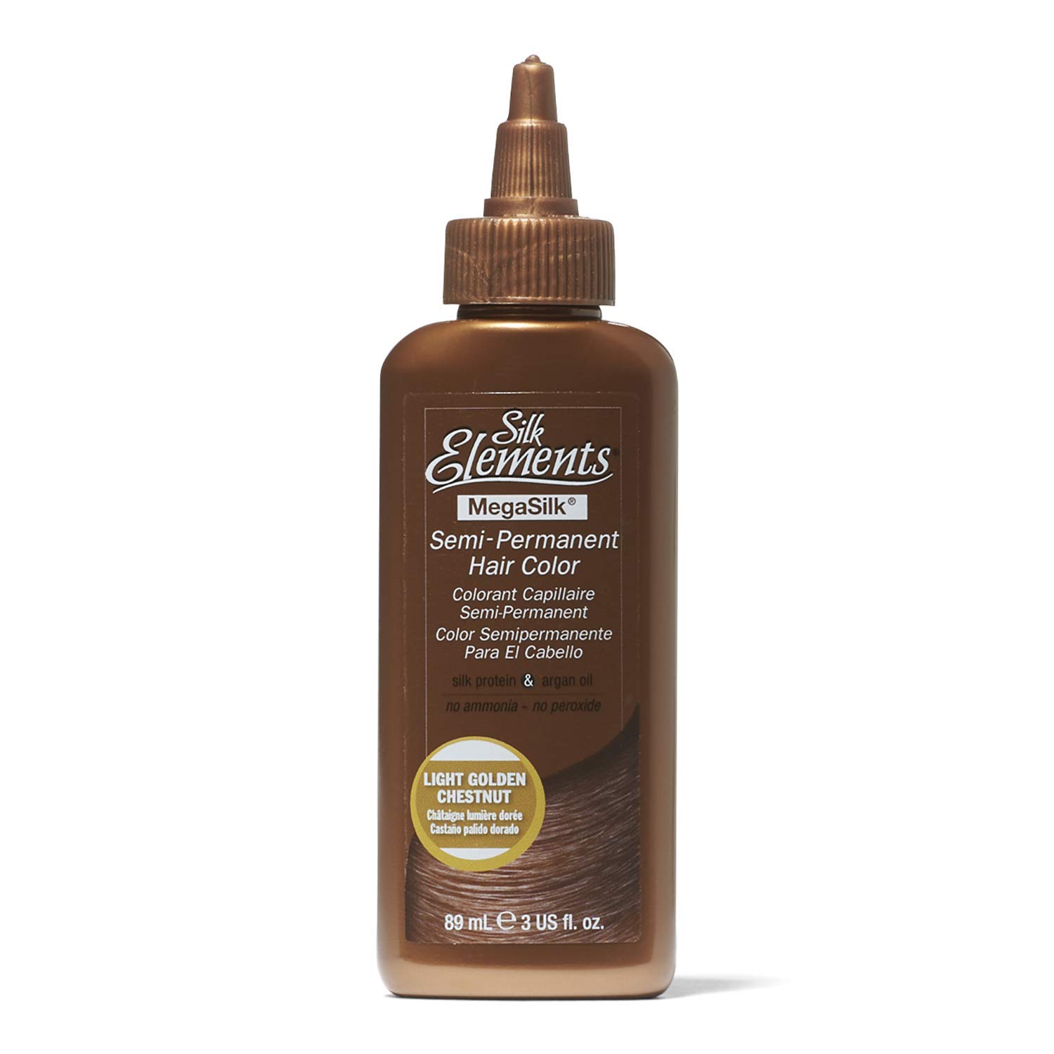 Amazon.com : Silk Elements Light Golden Chestnut Semi Permanent Hair ...