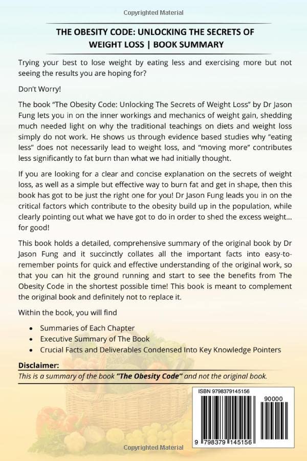 Summary: The Obesity Code: A Guide To Dr Jason Fung's Book: Unlocking ...