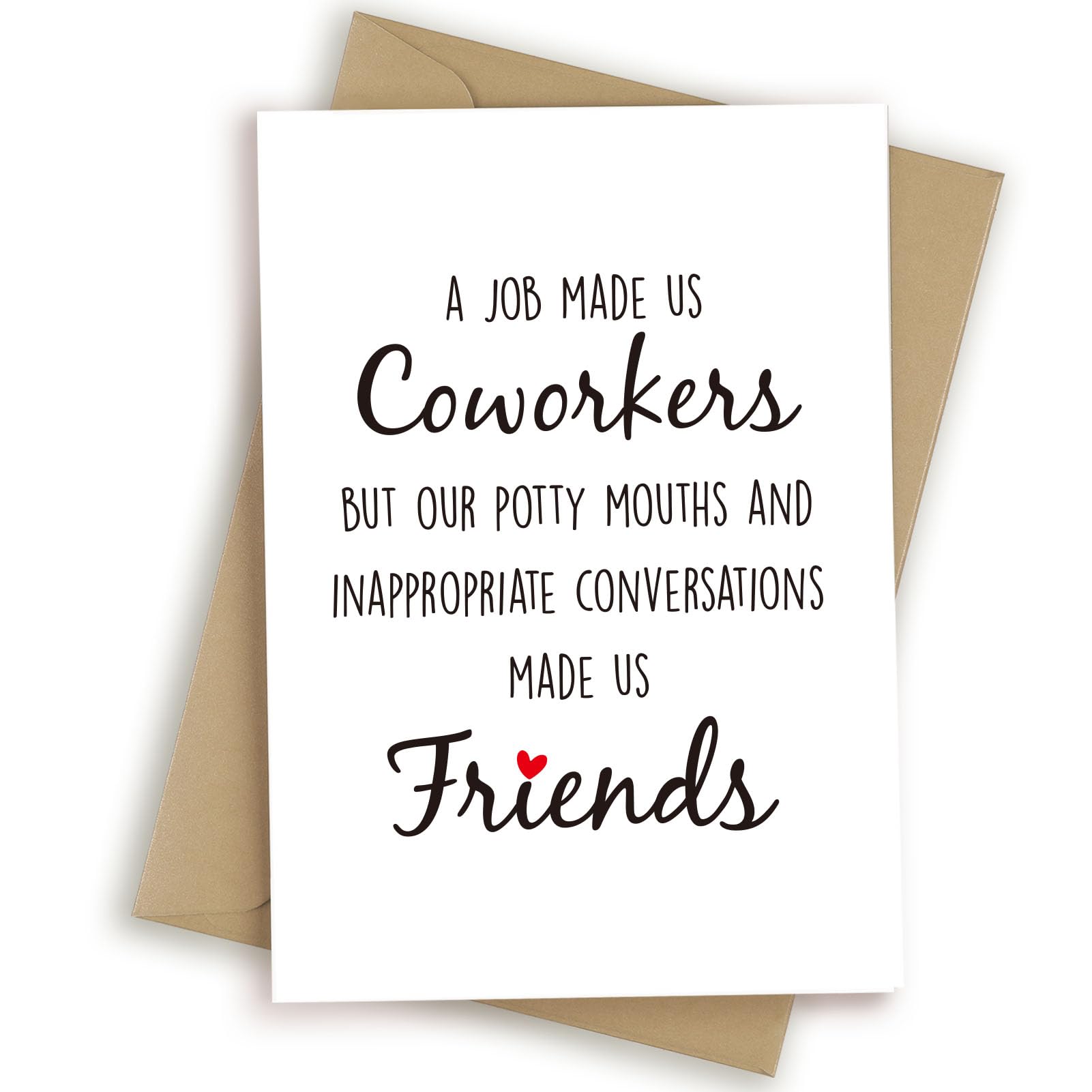 Amazon.com : HEALSLA Funny Birthday Card for Coworker Colleague Friend ...