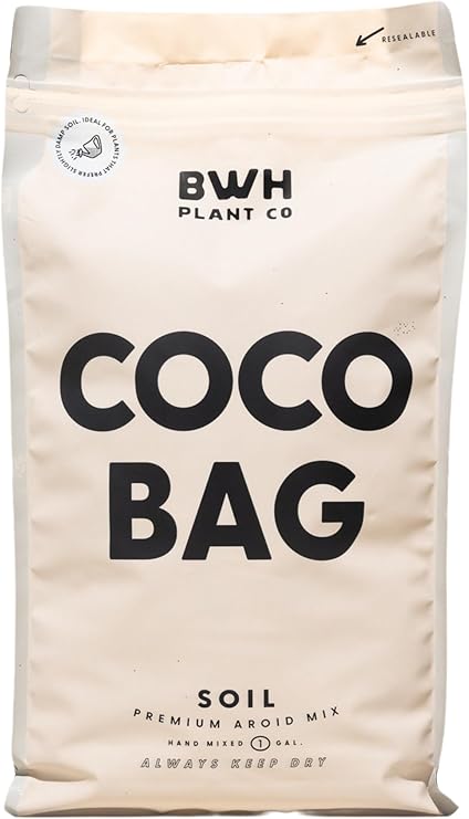 Amazon.com : BWH Plant Co Coco Bag 1 Gallon Premium-Grade Aroid Potting ...