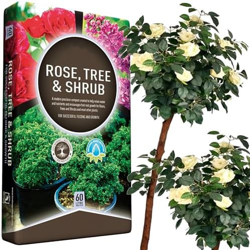 60 Litres Outdoor & Indoor Planting Rose Tree & Shrub Compost Bag ...