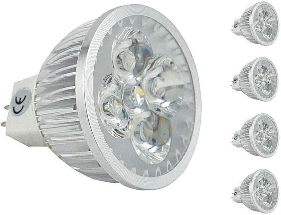 CTKcom 5W MR16 LED Bulbs (4 Pack), 120V G5.3 Base LED Spotlight,Equal ...