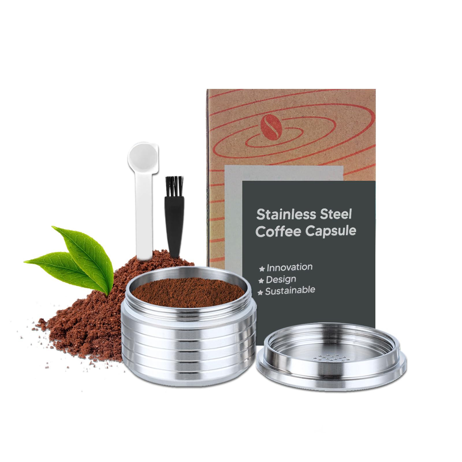 Amazon.com: FOVNOT Stainless Steel Coffee Capsules, Reusable Espresso ...