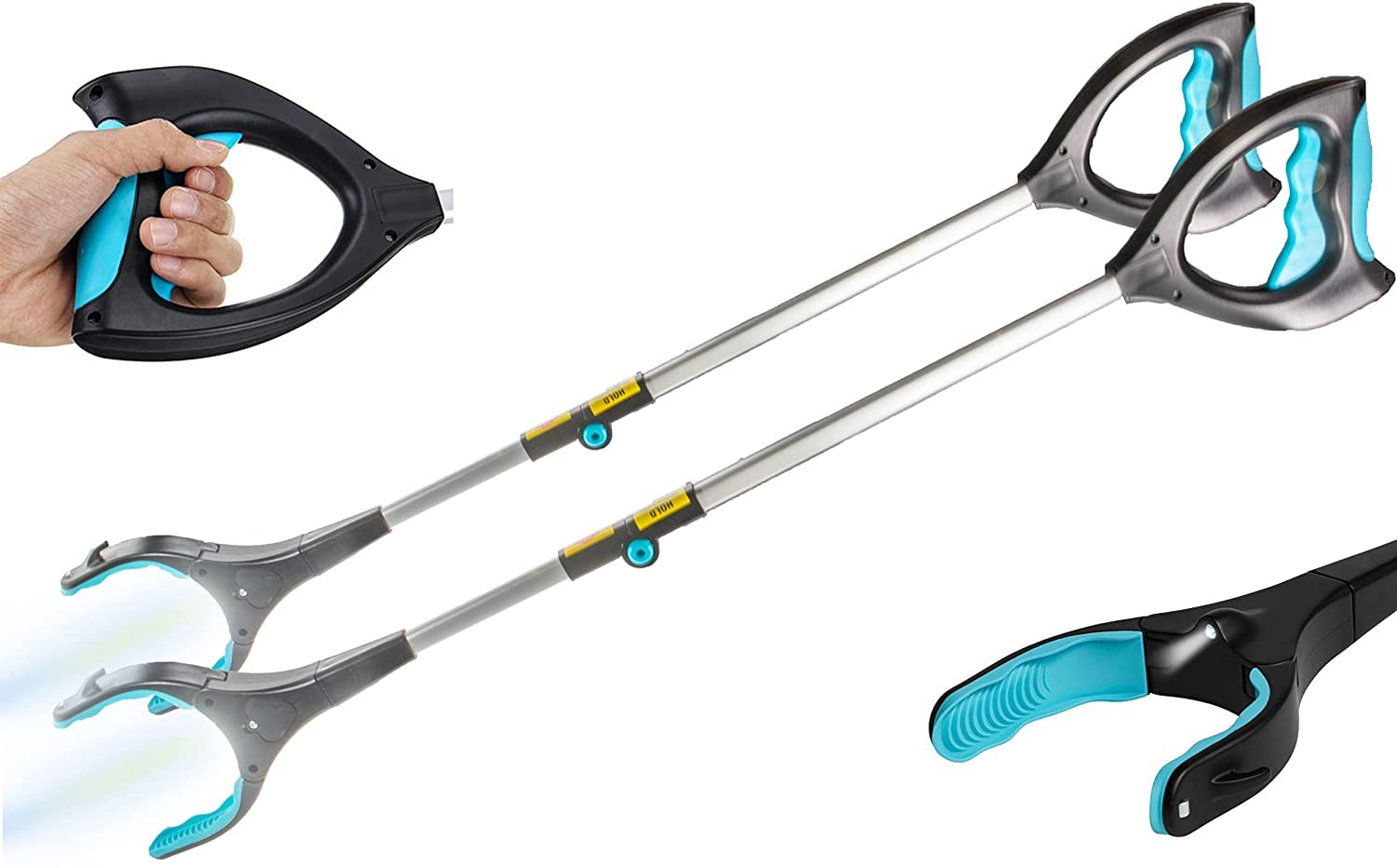 Buy Magnova 32 Inch Long Range Pickup Tool Grab It Ratcheting, Grabber ...