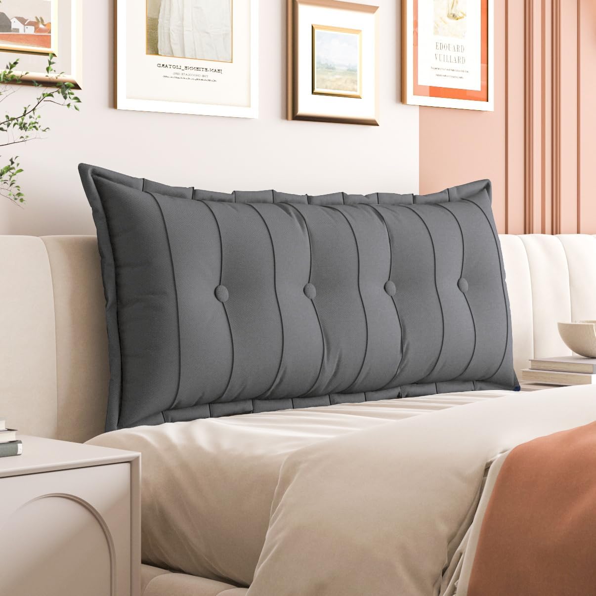 Amazon.com: Daneey Large Headboard Pillow Full Pillow Headboard Soft ...