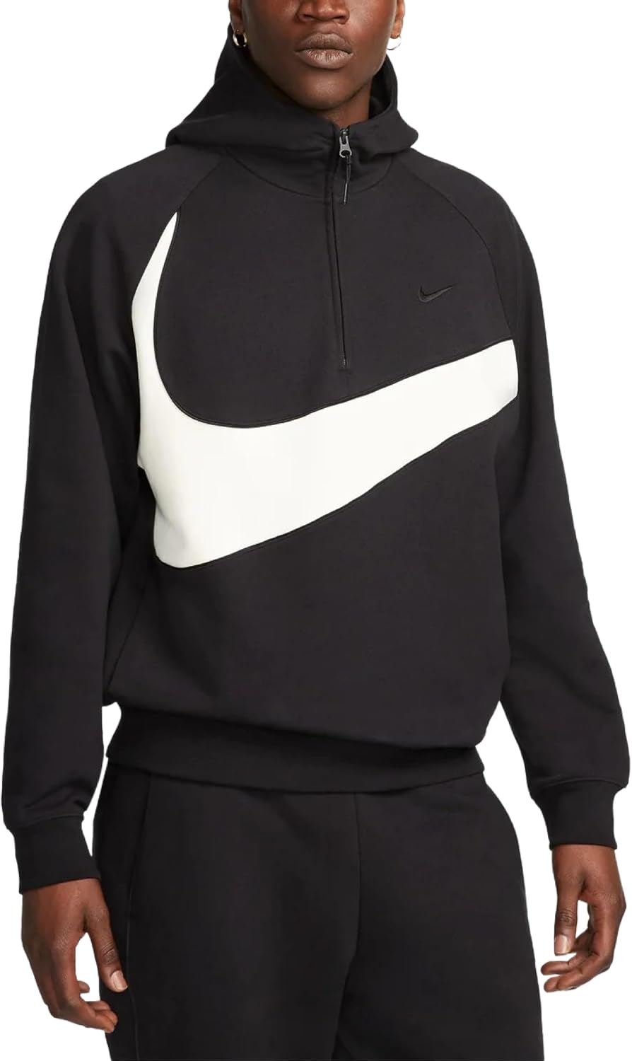Nike Swoosh 1/2-Zip Fleece Hoodie Men's Pullover (US, Alpha, Medium ...