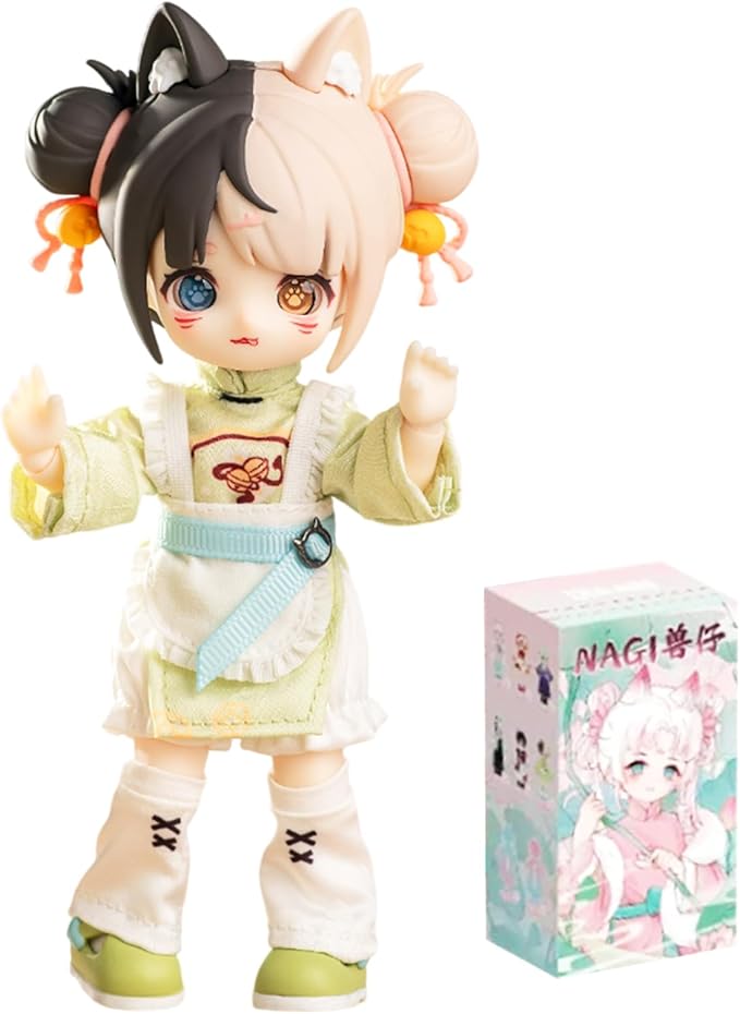 Amazon.com: CALEMBOU BJD Blind Box, 1/12 Cute NAGI The Untrammeled Traveler Series BJD Doll, 5.5 ...