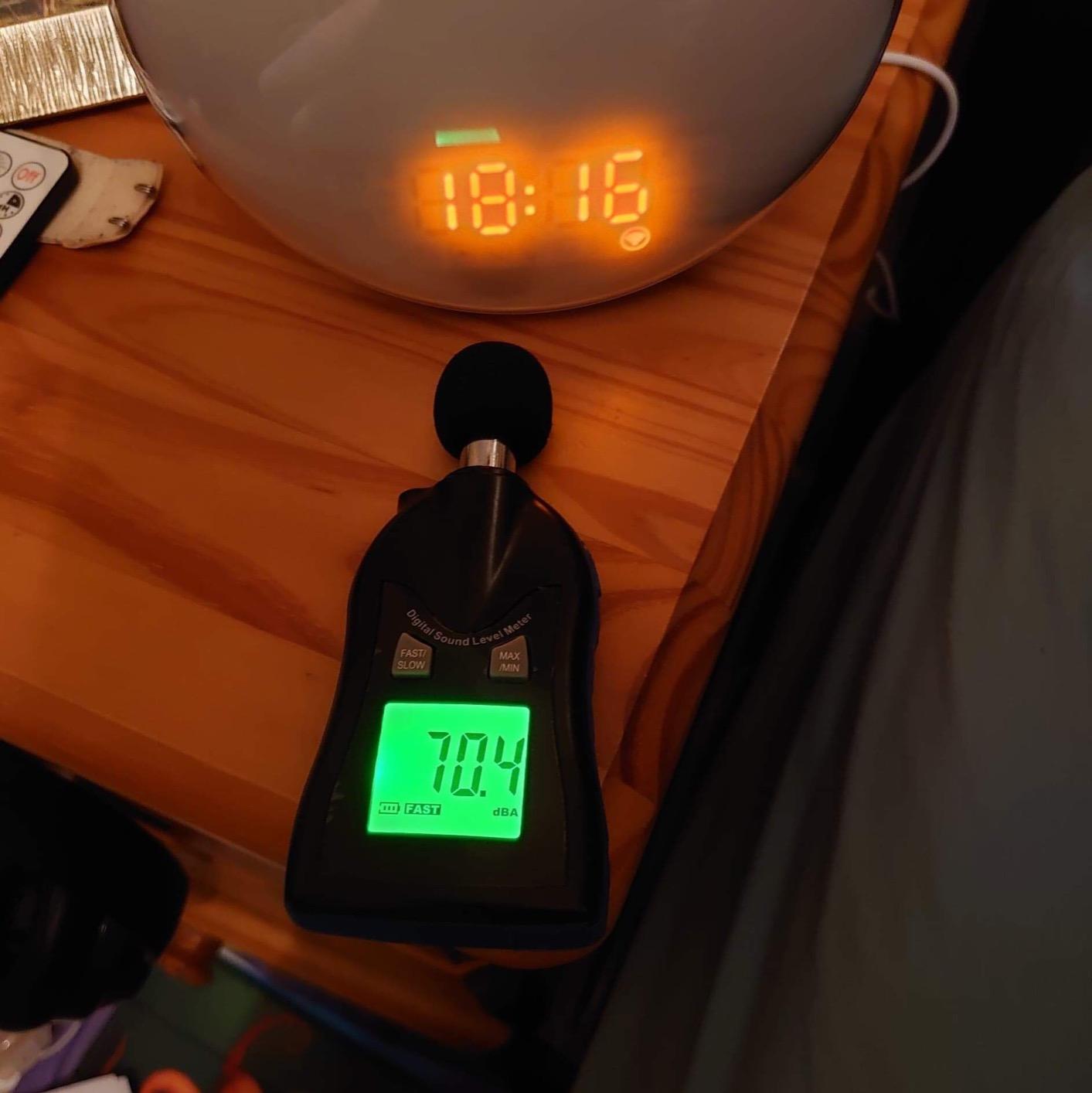 Decibel Meter Wall Hanging Sound Level Meter 11in Large LED Display ...