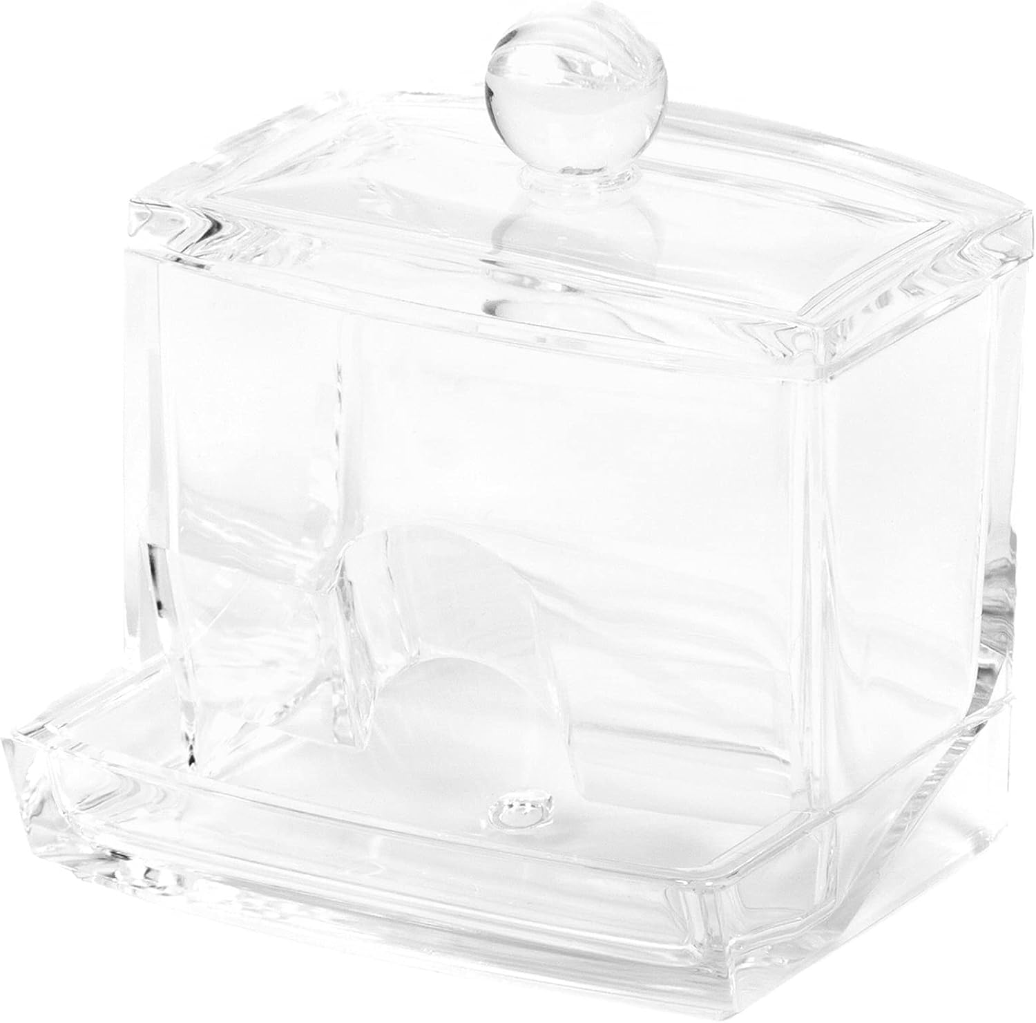 Compactor Cotton Wool and Cotton Bud Dispenser, Transparent ...