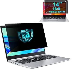 Amazon.com: YEAHTU Laptop Privacy Screen 14 Inch Filter for 16:9 ...