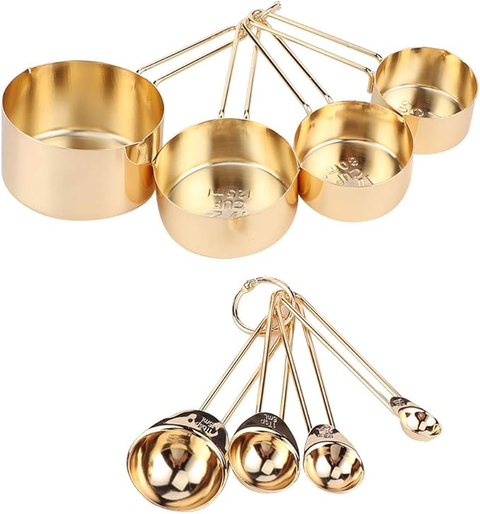 Amazon.com: MISNODE 8Pcs Measuring Spoons Set with Scales, Stainless ...