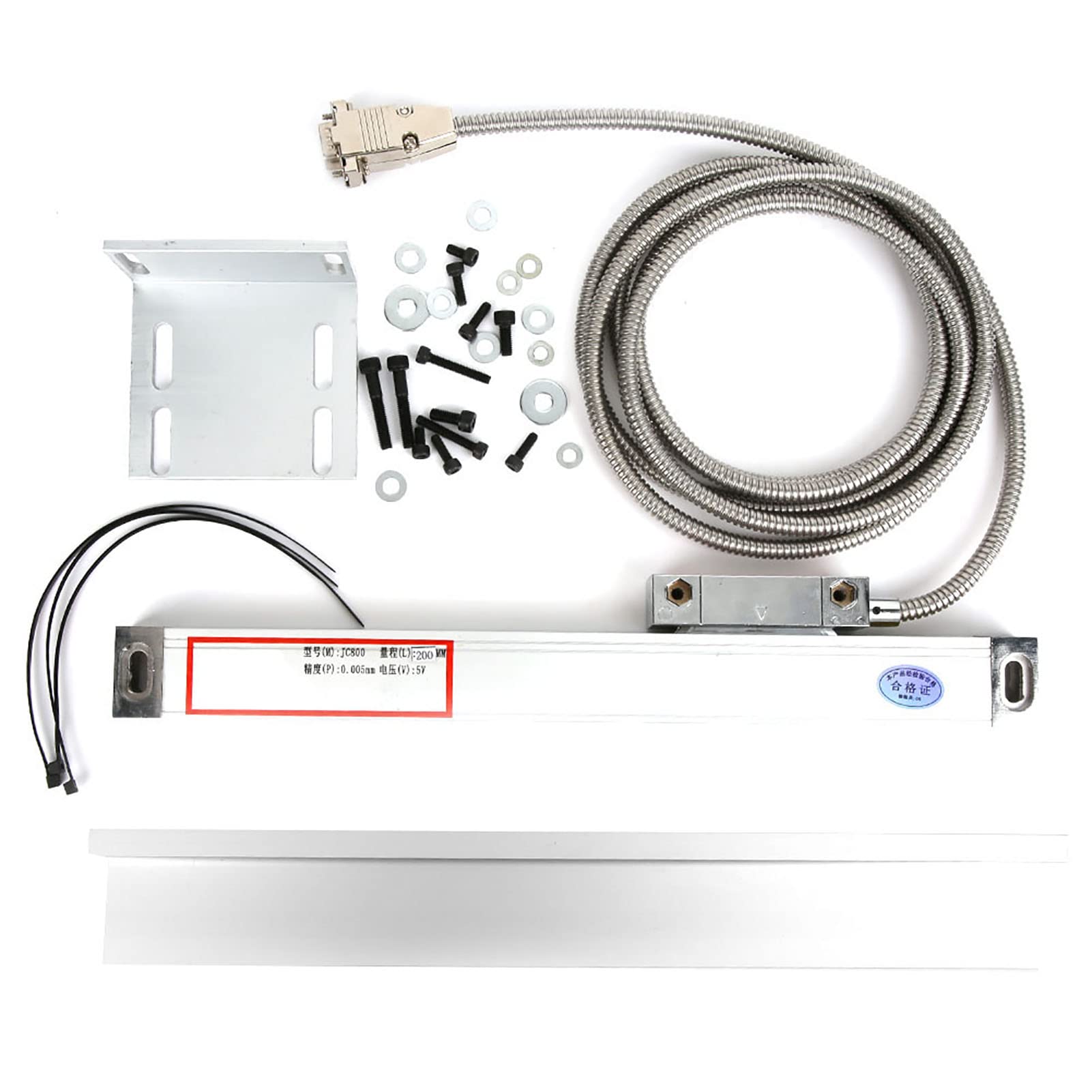 Buy Diecast Aluminum Alloy DRO Linear Scale Reading Linear Scale Ruler ...