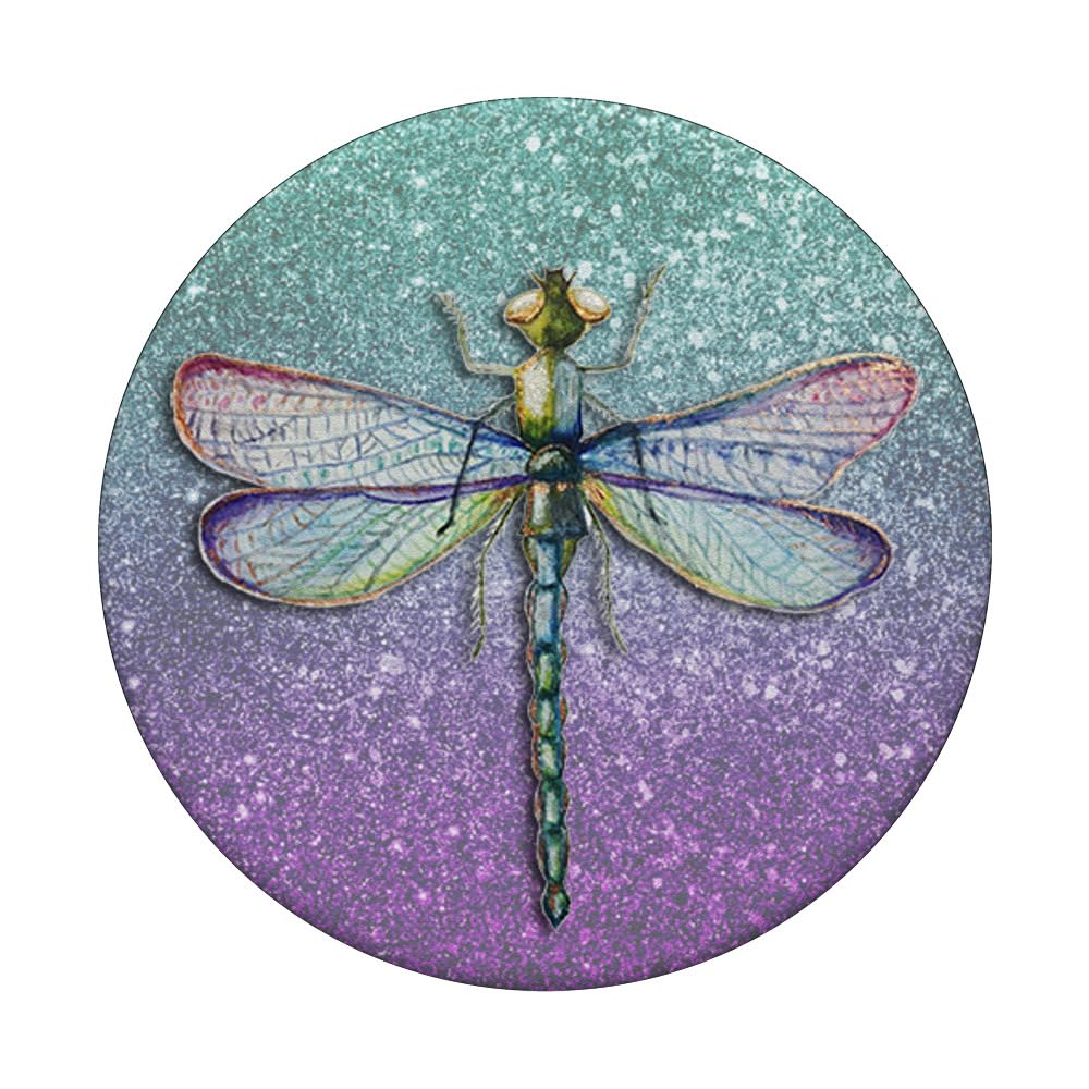 Swappable Phone Stand Dragonfly Watercolor PopSocket Grip - Expandable ...