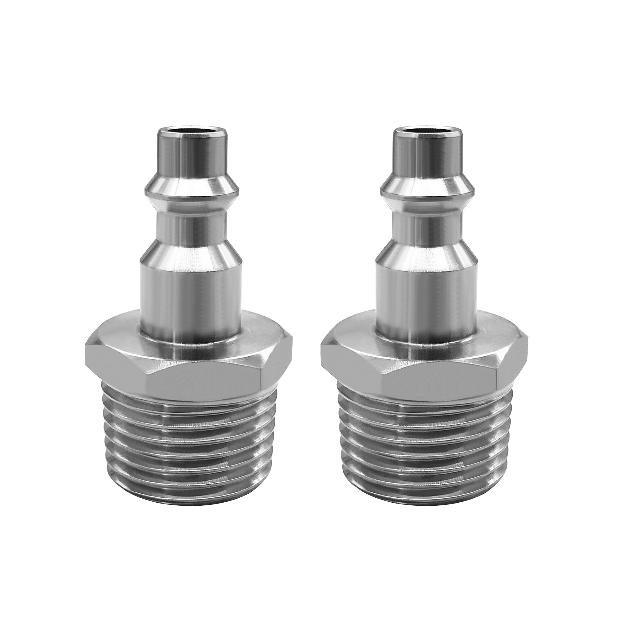 Beduan Stainless 1/4 Air Hose Adapter Fittings 1/2 MPT Male Threaded ...