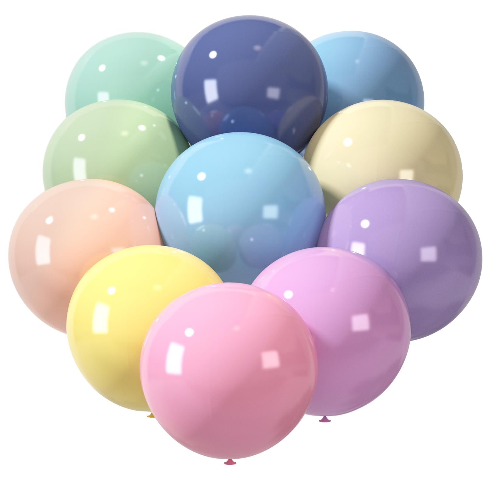 Amazon.com: LovesTown 15PCS Pastel Balloons 18inch, Colored Latex ...