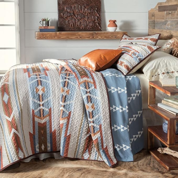 Desert Mesa Southwestern Quilt Set Size Queen