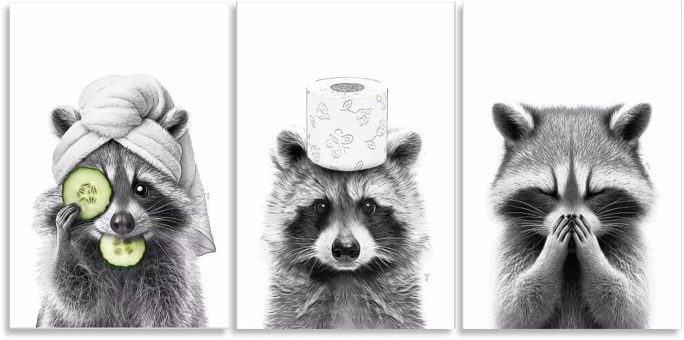 Dragon Bathroom Decor Accoon Deco Gothic Deco Funny Bathoom Sign ...