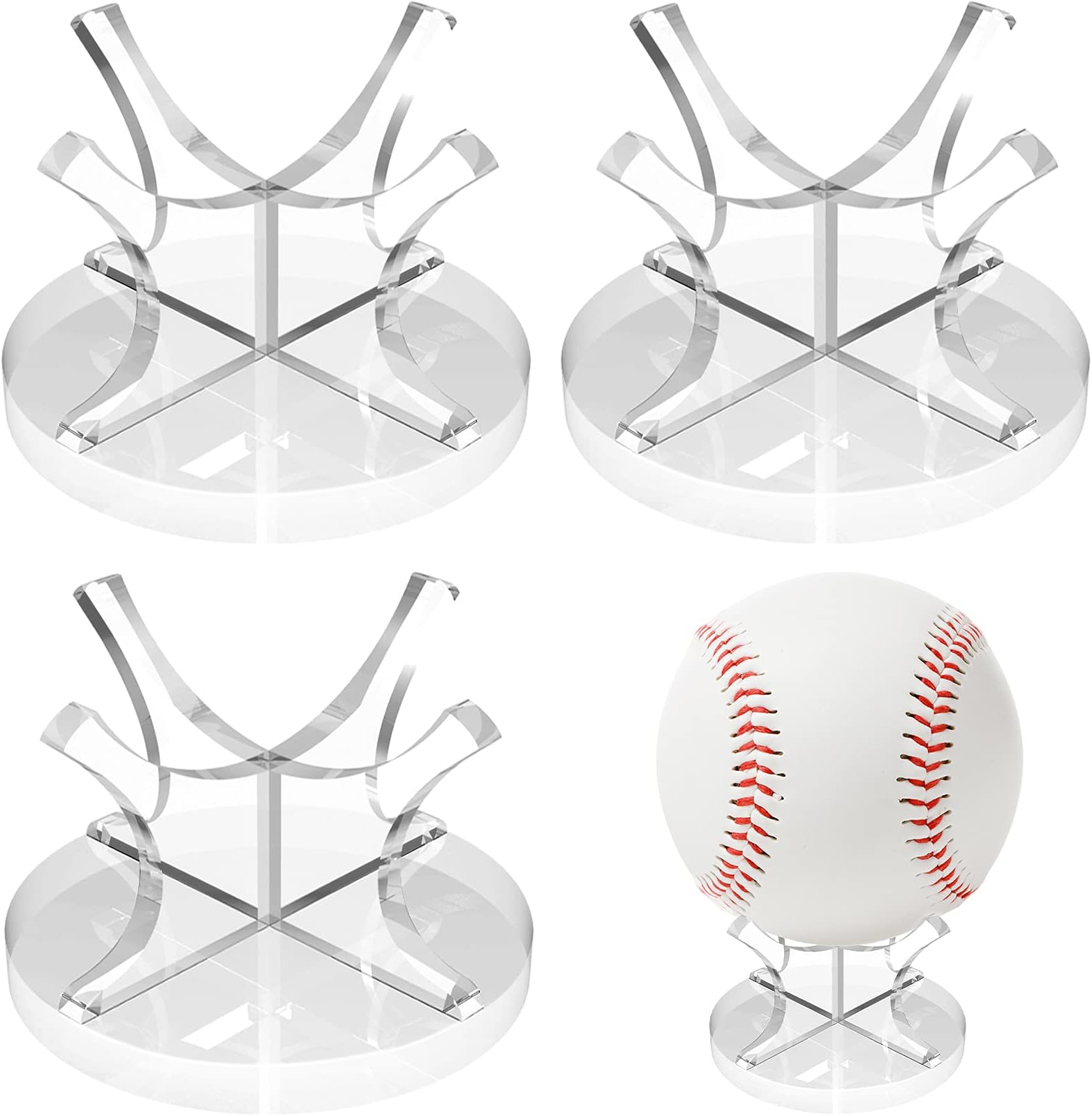 Amazon.com: Cosmos Pack of 2 Acrylic Small Ball Stand Holder Sport Ball ...