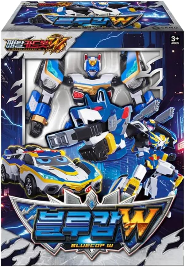 Amazon.com: Metal Cardbot W Bluecop W Set 블루캅W : Toys & Games