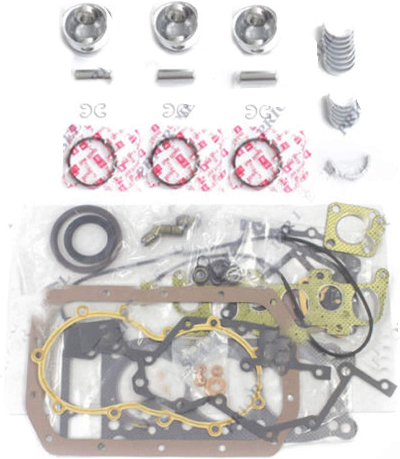 Amazon.com: SINOCMP 3D82AE-5M Engine Rebuild Kit for Yanmar 3D82AE-5M ...
