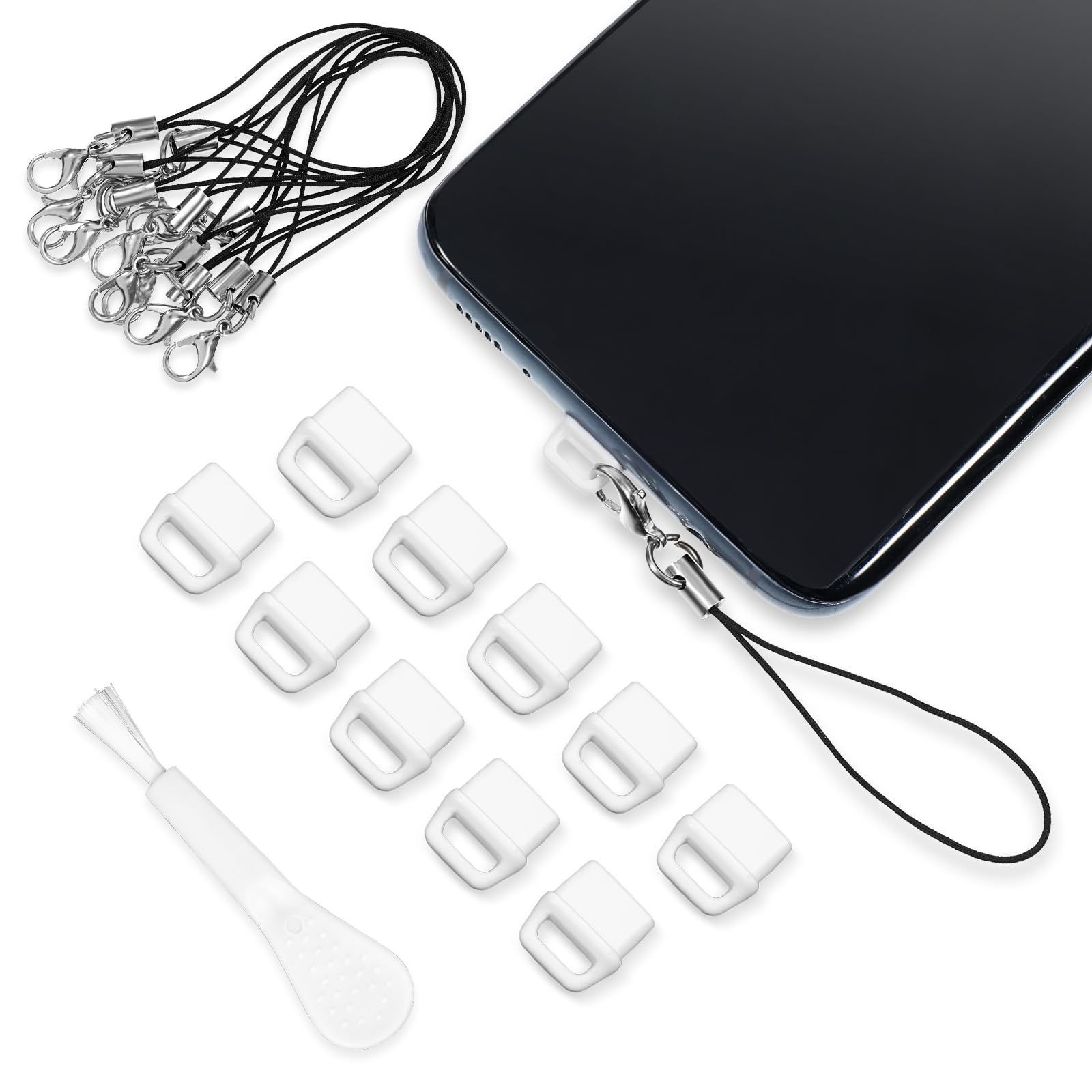 Amazon.com: GEEHUA 10PCS Dust Plug Cover, Anti Dust Plug Charging Port ...