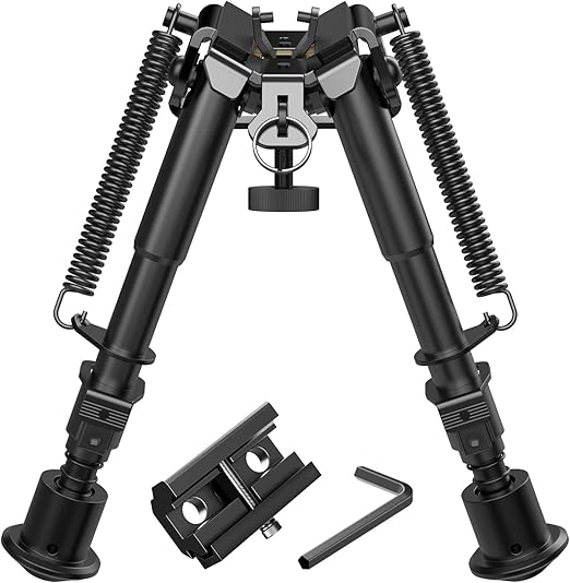 MidTen 6-9 Inches Bipod for Rifle, Adjustable Bipod with Foldable Legs ...