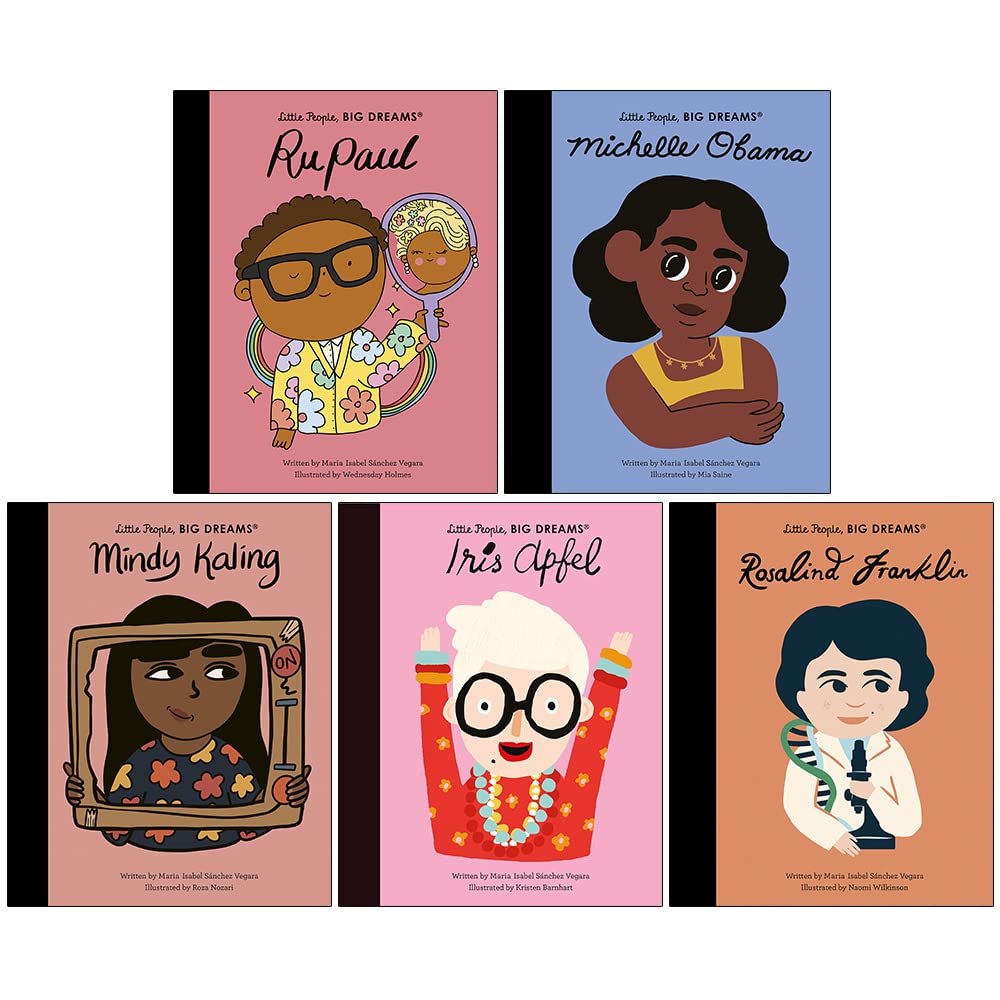 Little People Big Dreams Series 13 Collection Books Set Book 61 To 65 ...