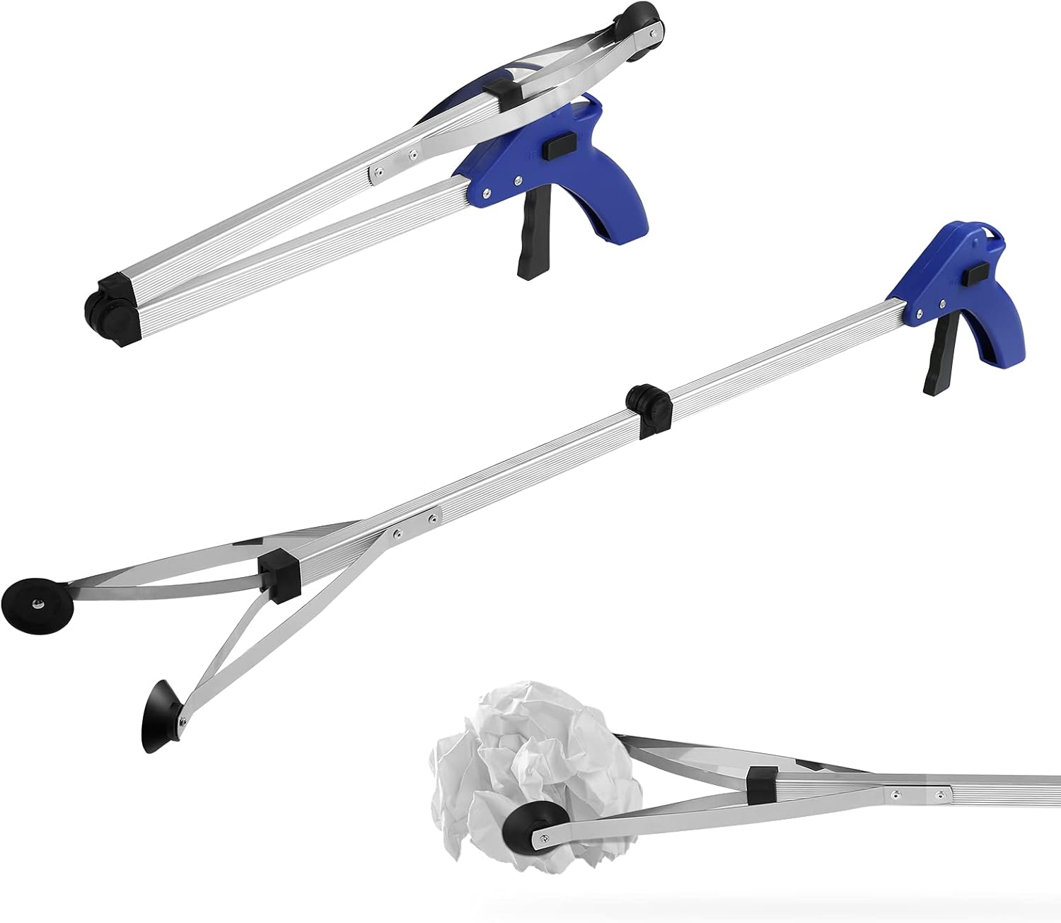 LIHAO Litter Picker Foldable Pickup Tool Long Arm Rotating Gripper Pick ...