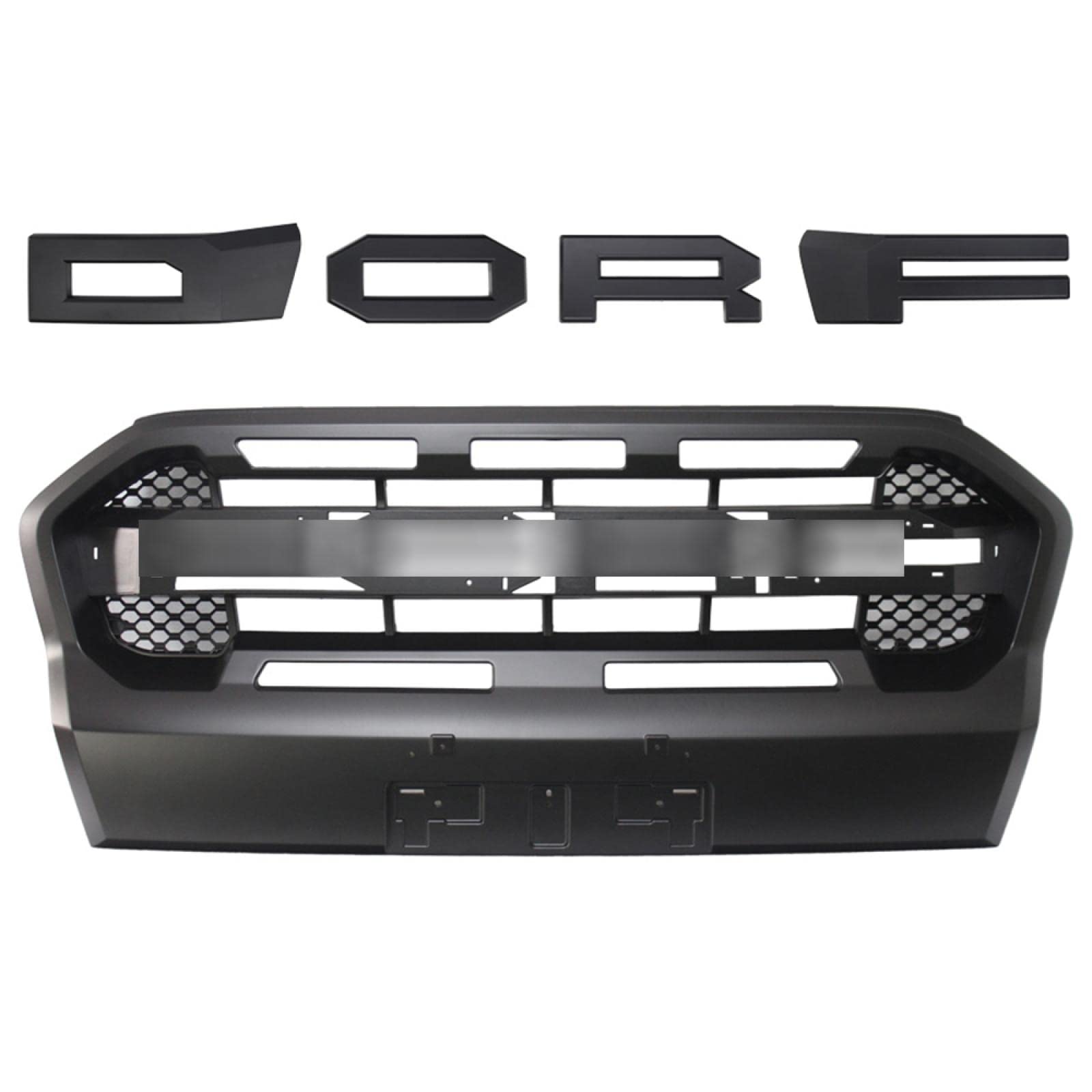 Buy Front Bumper Centre Grille For Ford Ranger T8 2018-21 PX MKIII MK3 ...