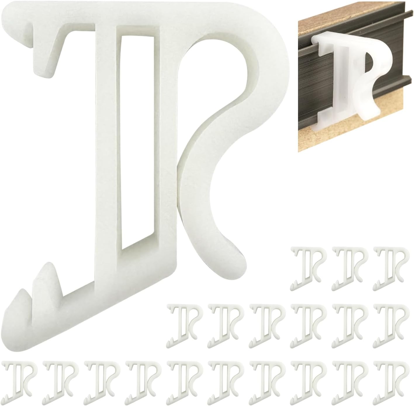 Amazon.com: Amazing Drapery Hardware 1" Hidden Valance Clips with 9/16 ...