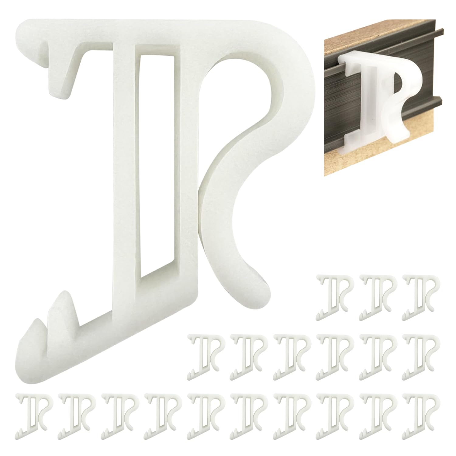 Amazon.com: Amazing Drapery Hardware 1" Hidden Valance Clips with 9/16 ...