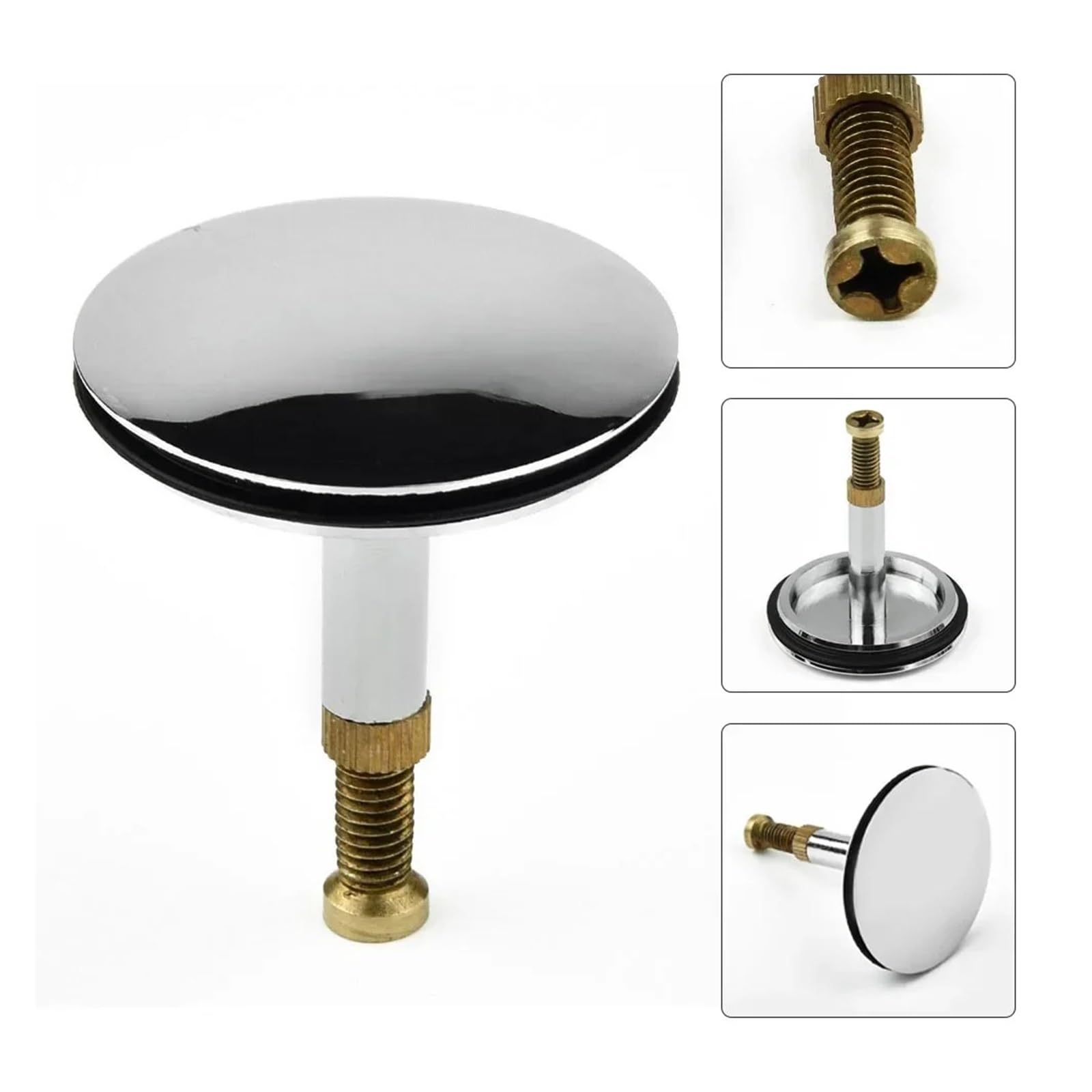Snapklik.com : Drain Plug, 43mm Bathtub Plug Adjustable Bath Pop Up ...