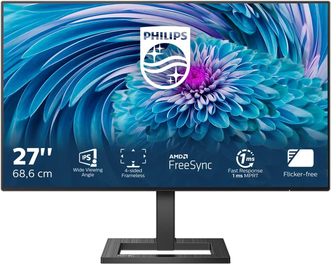 Philips 272E2FA - 27 Zoll FHD Gaming Monitor, 75 Hz, 4ms, Adaptive Sync ...