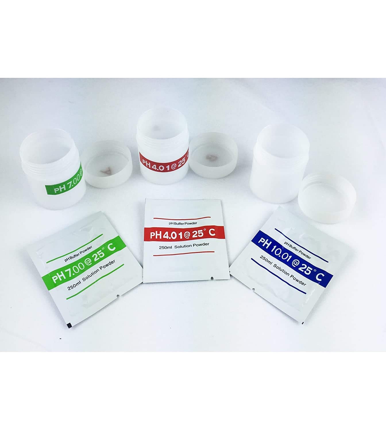 Set of pH Buffer Solutions with Bottles, Makes 250ml - Calibration Ph ...