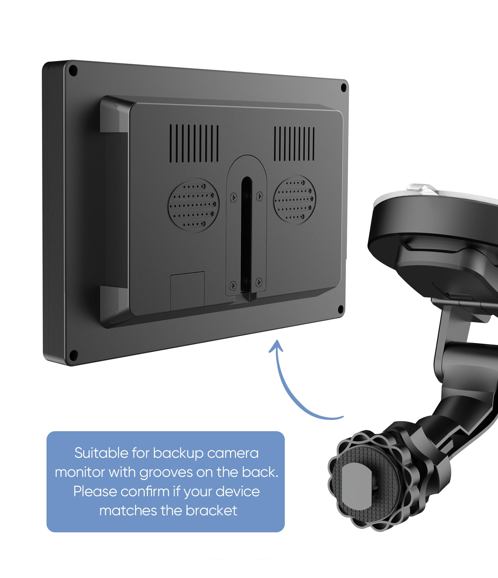 Snapklik.com : Pixelman Backup Camera Monitor Mount - 7/9 Inch