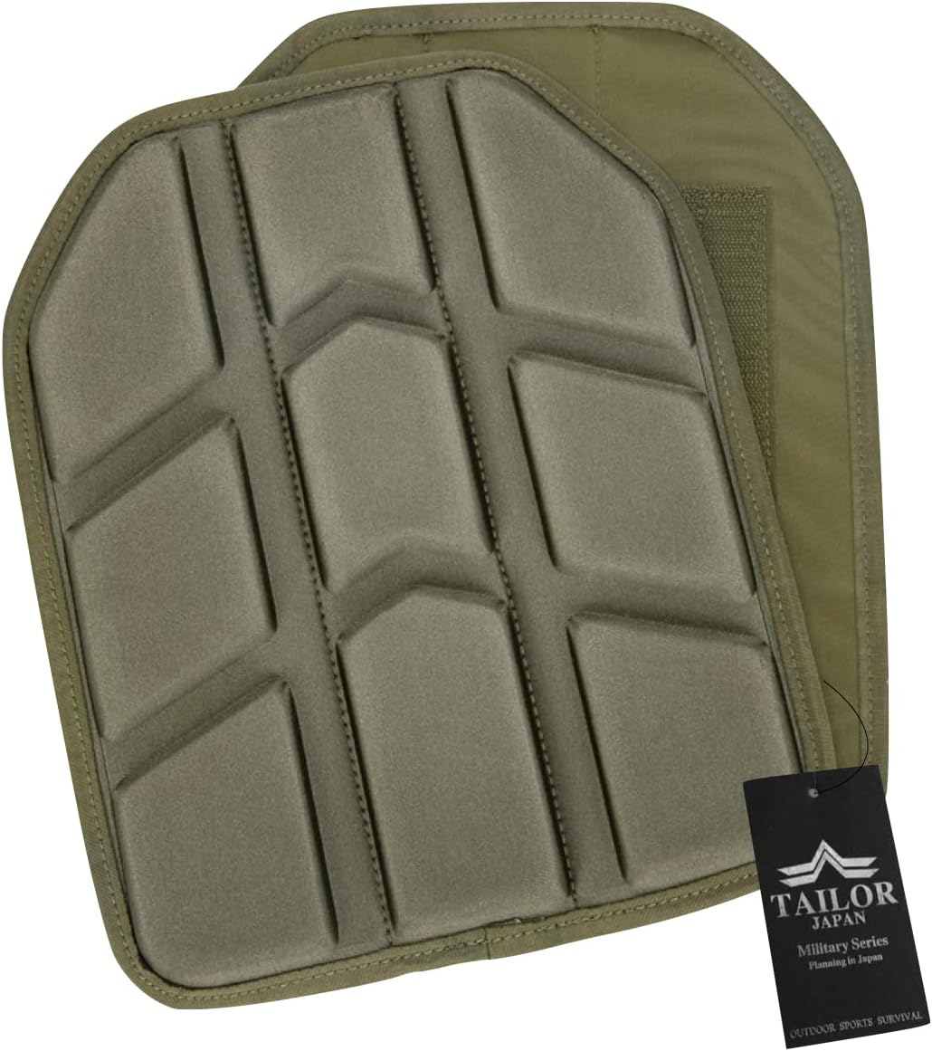 Amazon | [TAILOR JAPAN] プレートキャリア インナーパッド タクティカルベストパッド ベルクロ 通気性 衝撃吸収 軽量 2枚セット (グリーン) | プロテクトパッド 通販