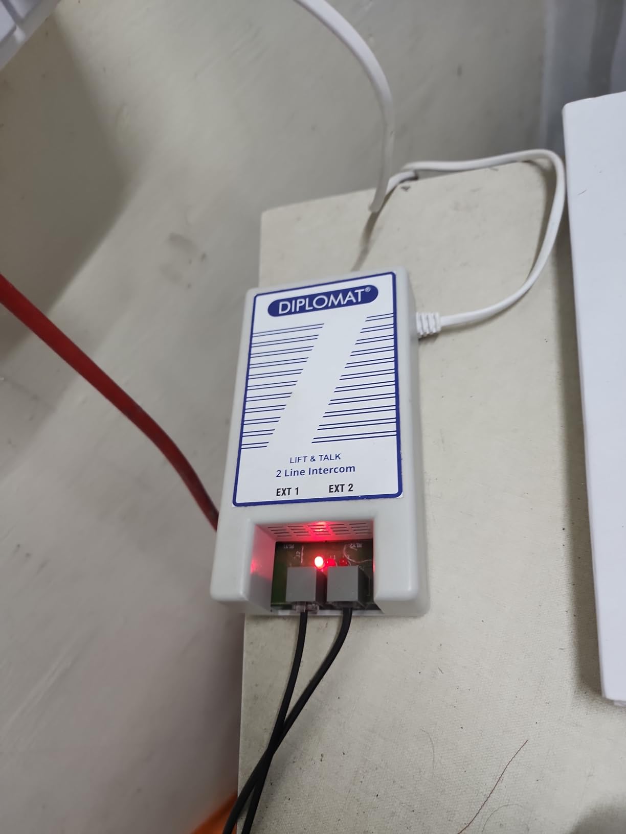 RKD DIPLOMAT Lift and Talk 2 Line Intercom System, White : Amazon.in ...