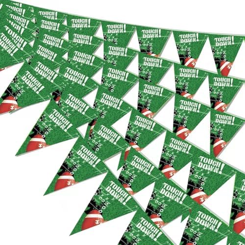 Amazon.com: 5 Packs Football Birthday Banner Football Party Banner ...