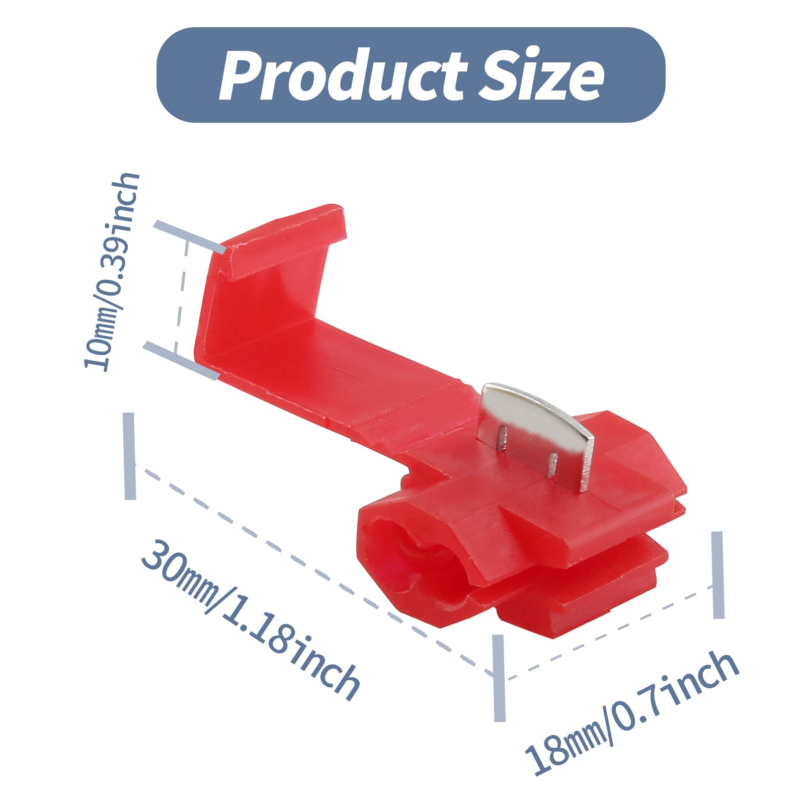 Snapklik.com : Kyuionty 60 Pcs Solderless Quick Splice Snap Wire ...