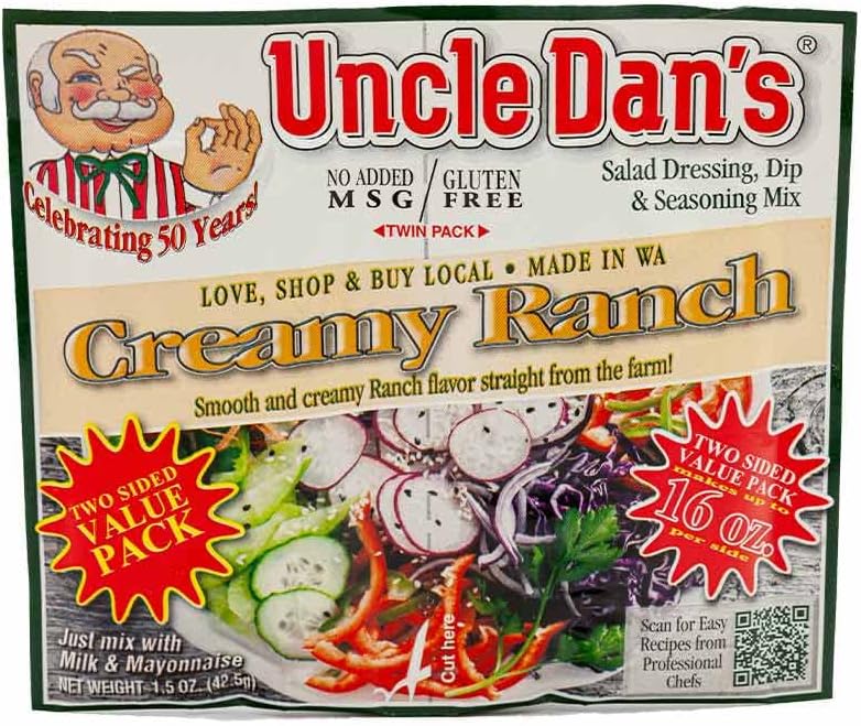 Amazon.com : Uncle Dan’s, Original Classic Ranch | Singles Case – 12 ...
