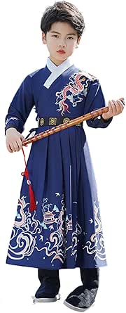 Amazon.com: Kung Fu Hanfu for Boys China Dragon Embroidery Martial Arts ...