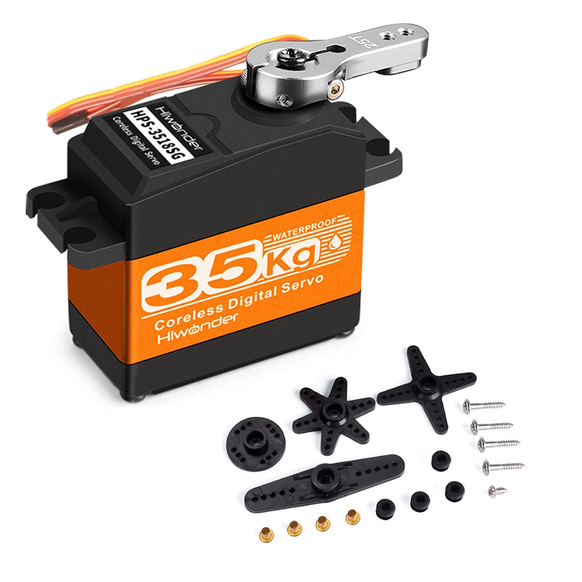 Amazon.com: 35KG High Torque Coreless Servo Motor Metal Gear Digital ...