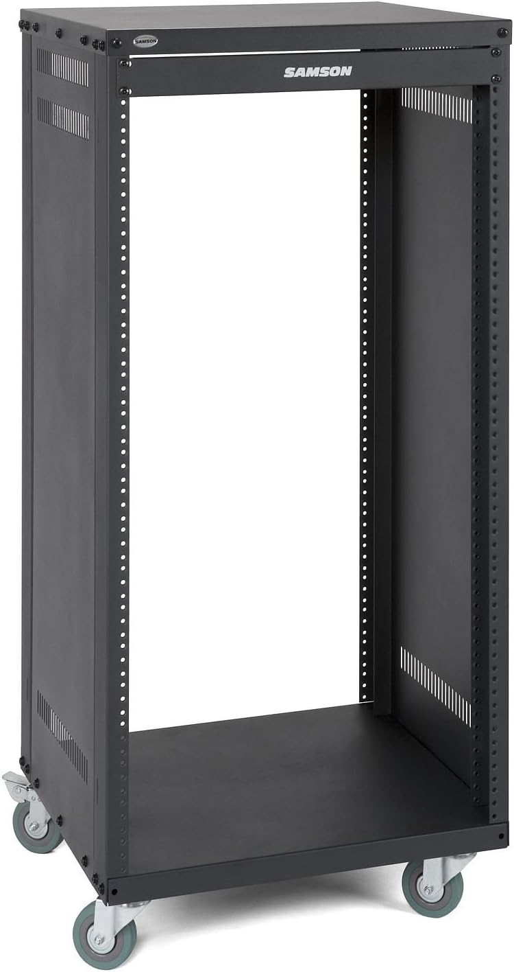 Amazon.com: Auray ERS- 22U Steel Equipment Rack with 3" Casters (22 RU ...