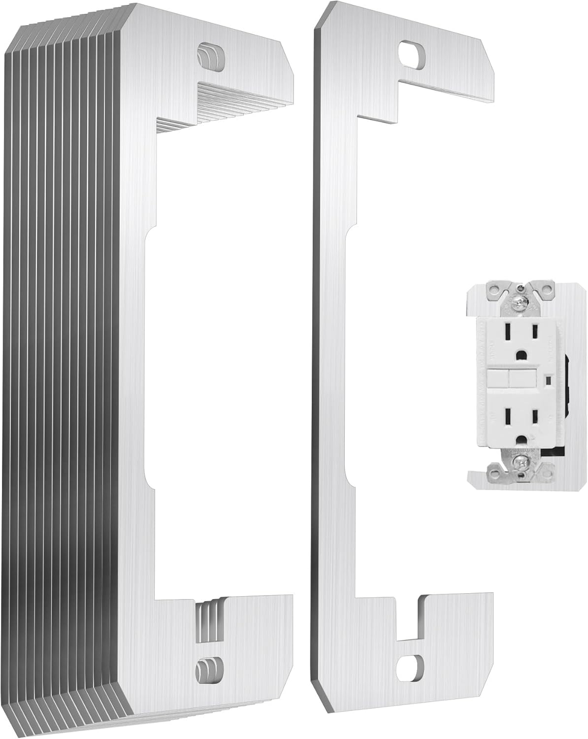 Wall Plate Spacer,Metal Flush Fit Leveling Plate Wall Outlet Spacer for ...