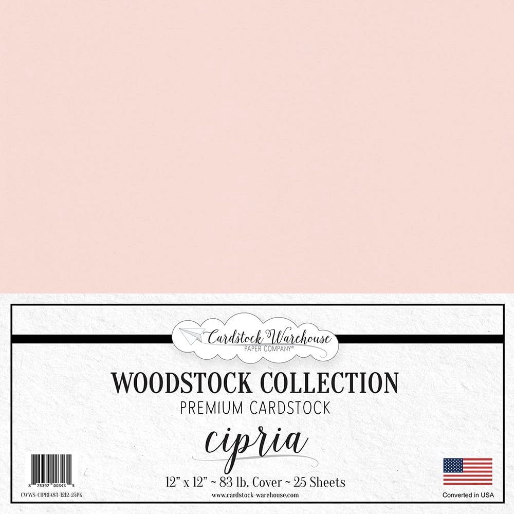 Amazon.com: Cardstock Warehouse Woodstock Cipria Pink Premium Cardstock ...