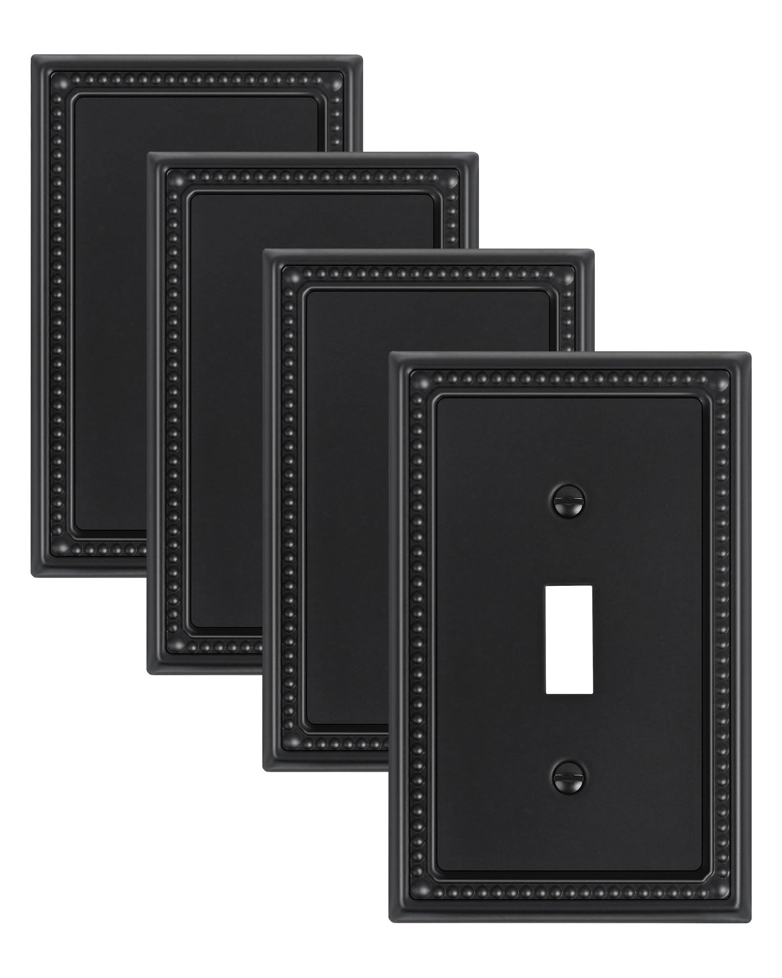 TREEWELL 4-Pack Single Toggle Light Switch Cover Plate, Pearls ...