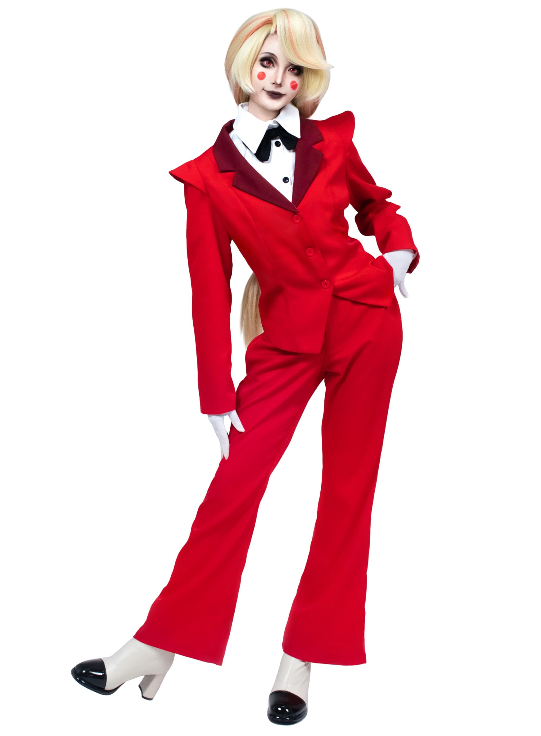 Snapklik.com : Upgraded Hazbin Hotel Charlie Morningstar Cosplay CostumeXL