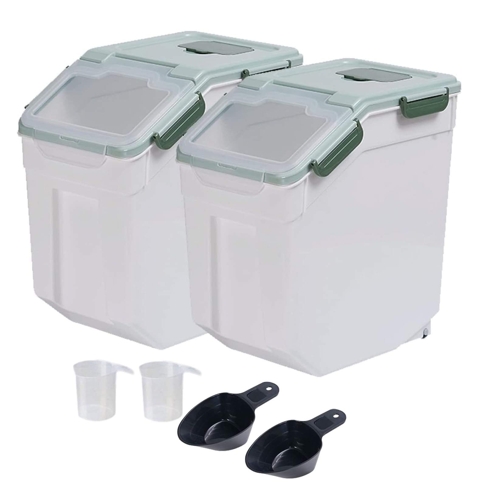 Amazon.com: Rice Storage Container 50 lbs, 2 Pack Airtight Flour ...