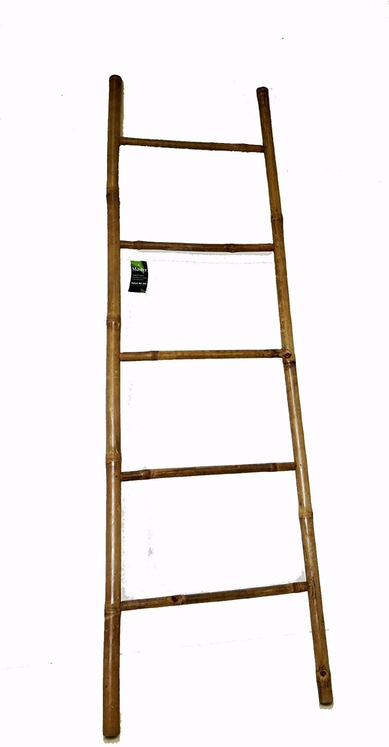Amazon.com : Master Garden Products Bamboo Ladder : Stepladders : Tools ...